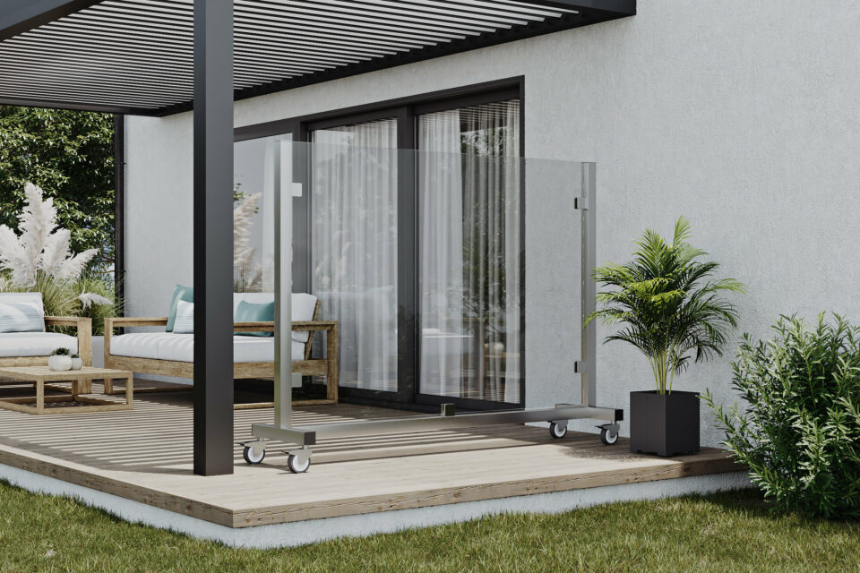 Mobiler Windschutz auf Rollen: Mobilität trifft auf Schutz