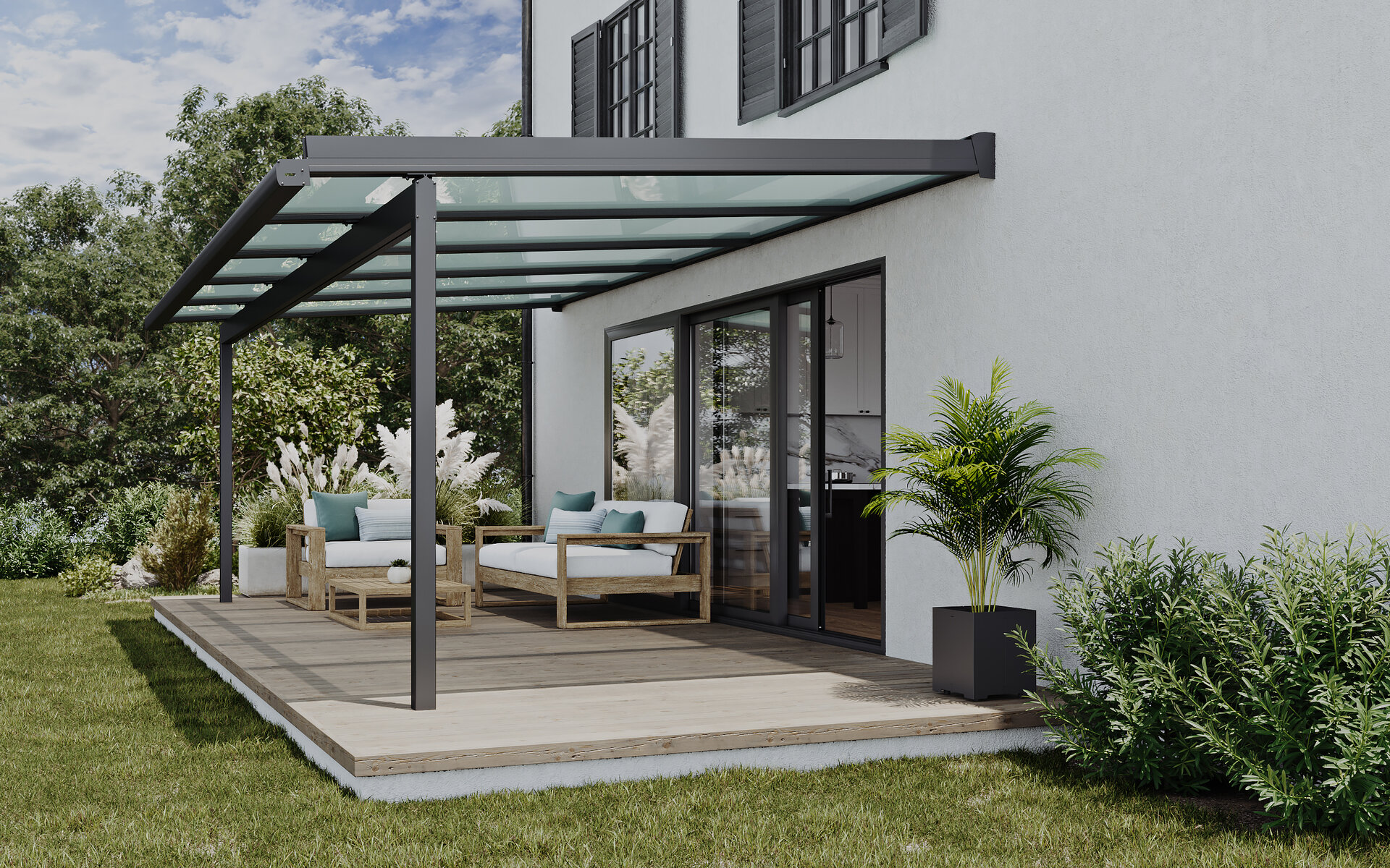 Terrassenuberdachung Glas Oder Polycarbonat